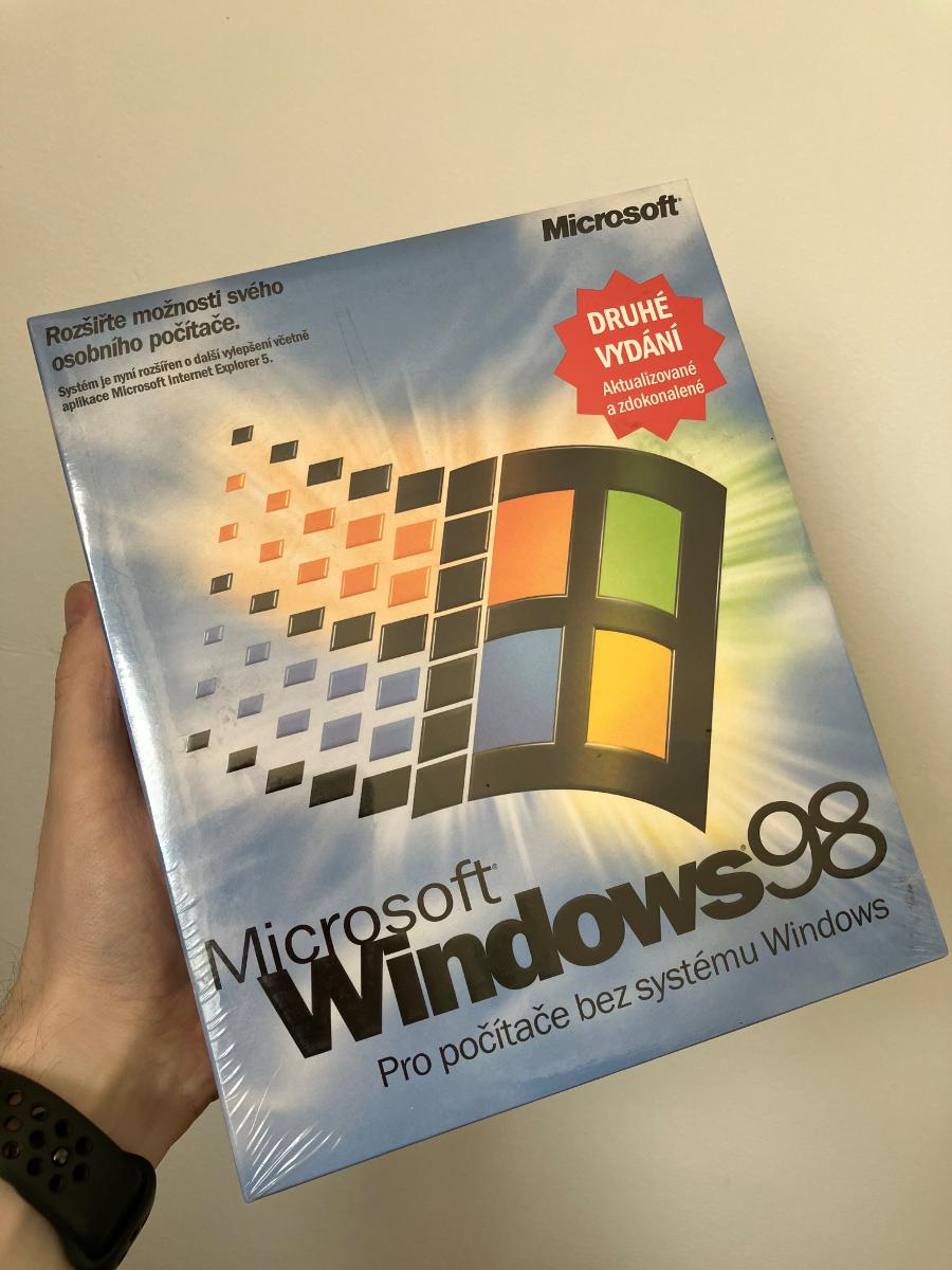 Microsoft Windows 98: stále zapečetěné balenie | Aukro